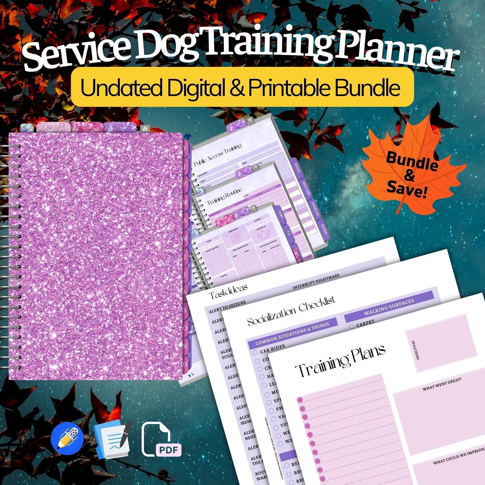 Service Dog Training Log, SDIT Training, Tasks, Socialization & Public ...