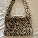 Small Fluffy Cheetah Print Bag Brown Animal Print Fuzzy - Etsy