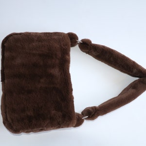 Fluffy Brown Mini Bag - Classic 90'S Mini Bag - Etsy