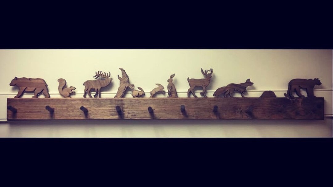 Animal Scene Coat Rack - Etsy