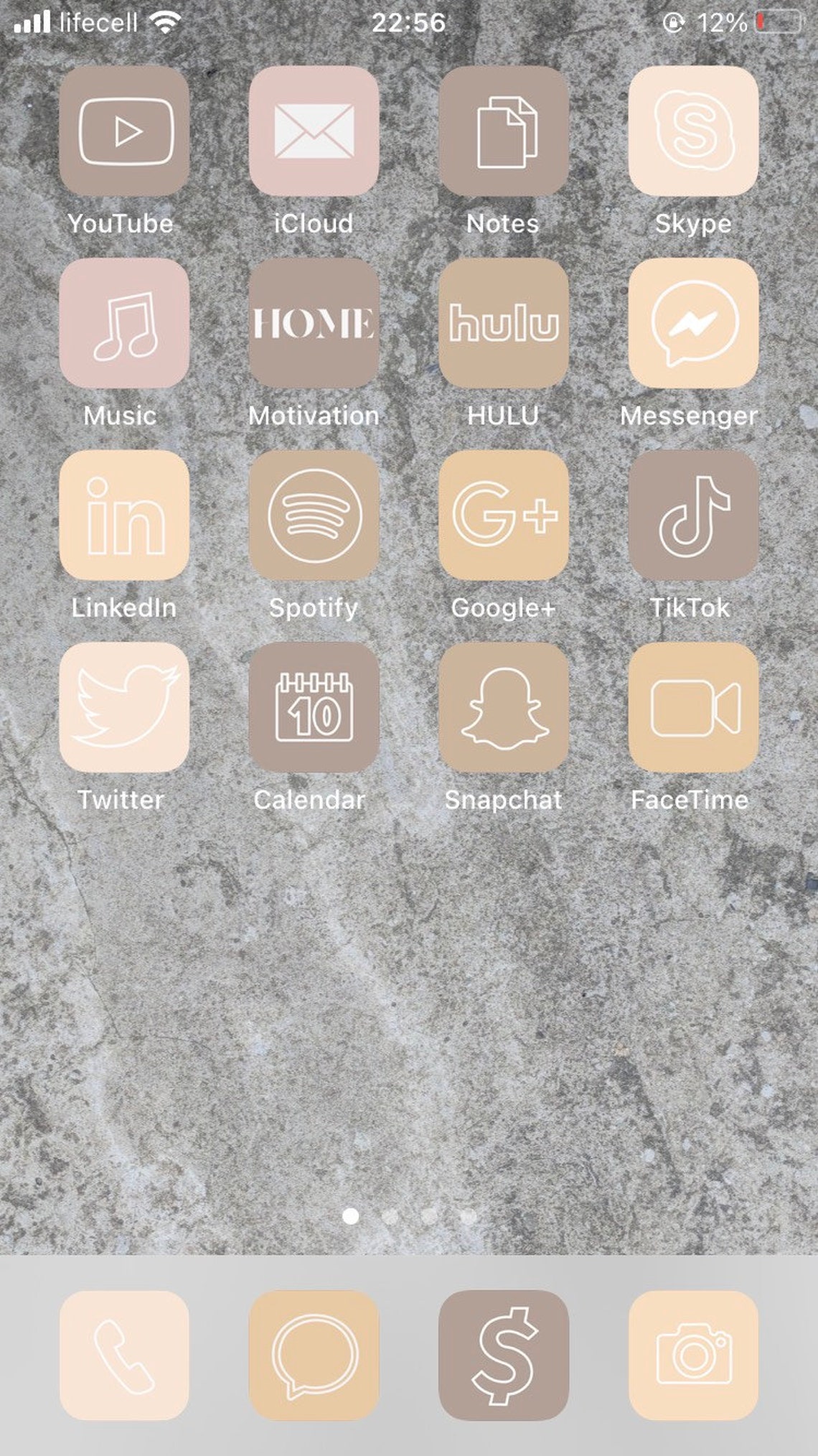 Beige iPhone Ios 14 App Icons, Icons for iPhone Apps - Etsy