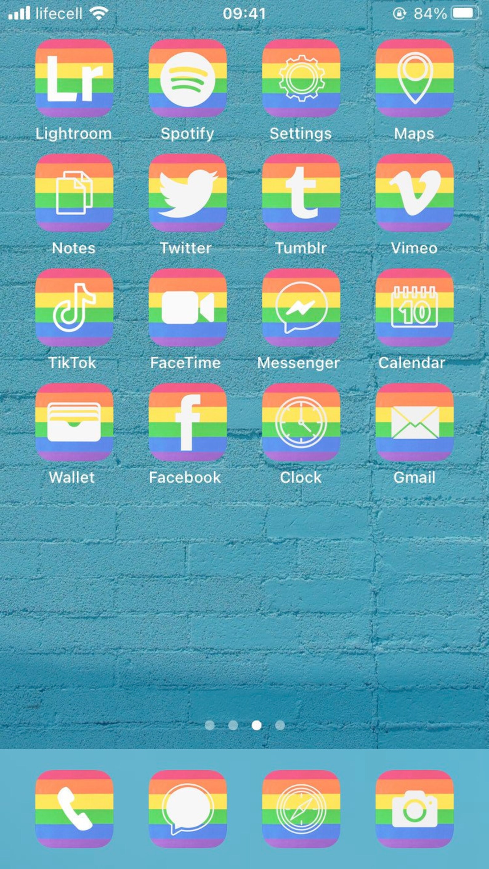 Rainbow iPhone Ios 14 App Icons, HAPPY PRIDE ICONS, Multicolor Icons ...