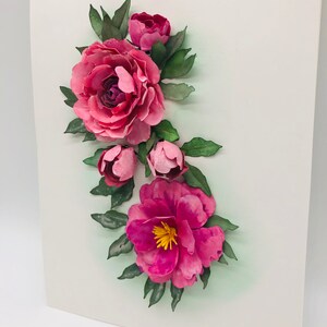 Paper Wall Art Wall Decoration 3D Paper Art Paper Flowers | Etsy