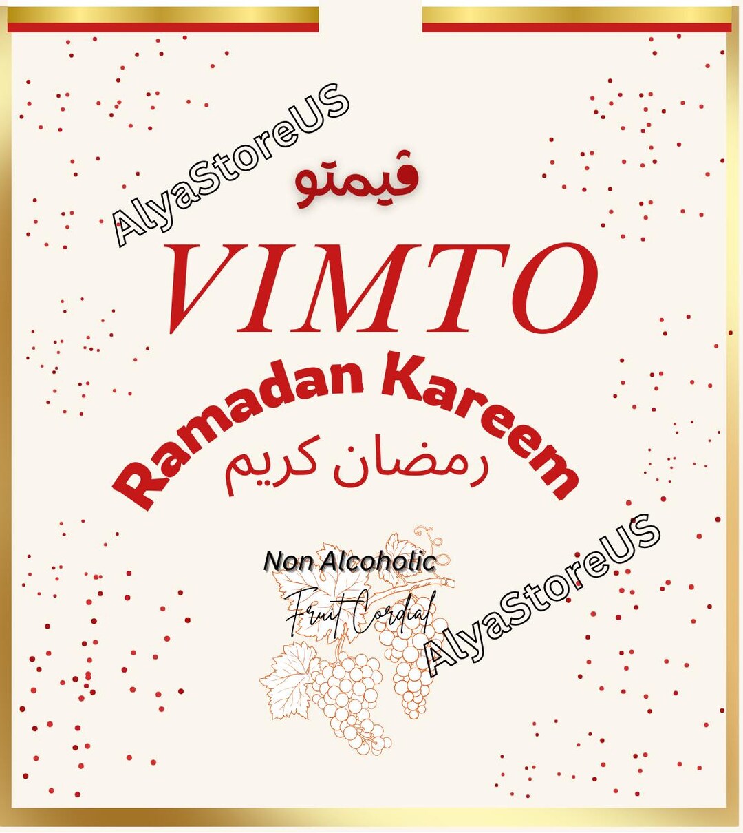 Ramadan Kareem a Customized VIMTO Drink Label/sticker - Etsy
