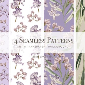 Lilac Purple Watercolor Graphics, Flower Clipart, Wedding, Invitation ...