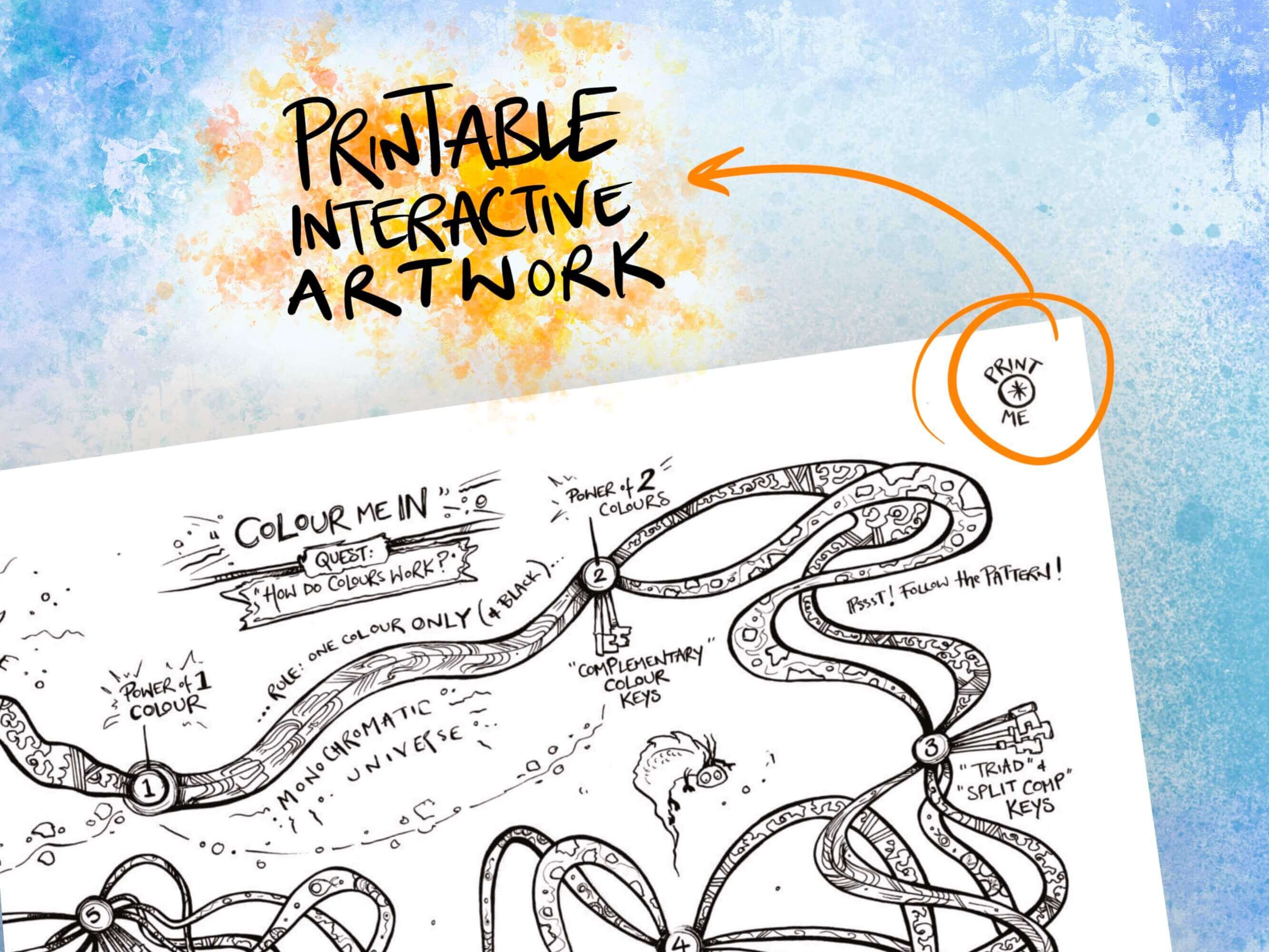 How Do Colours Work Colouring in Guide Printable PDF Kids - Etsy