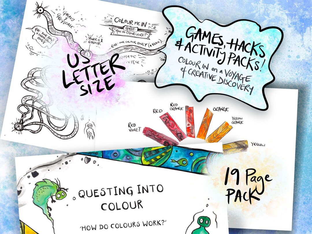 How Do Colours Work Colouring in Guide Printable PDF Kids - Etsy