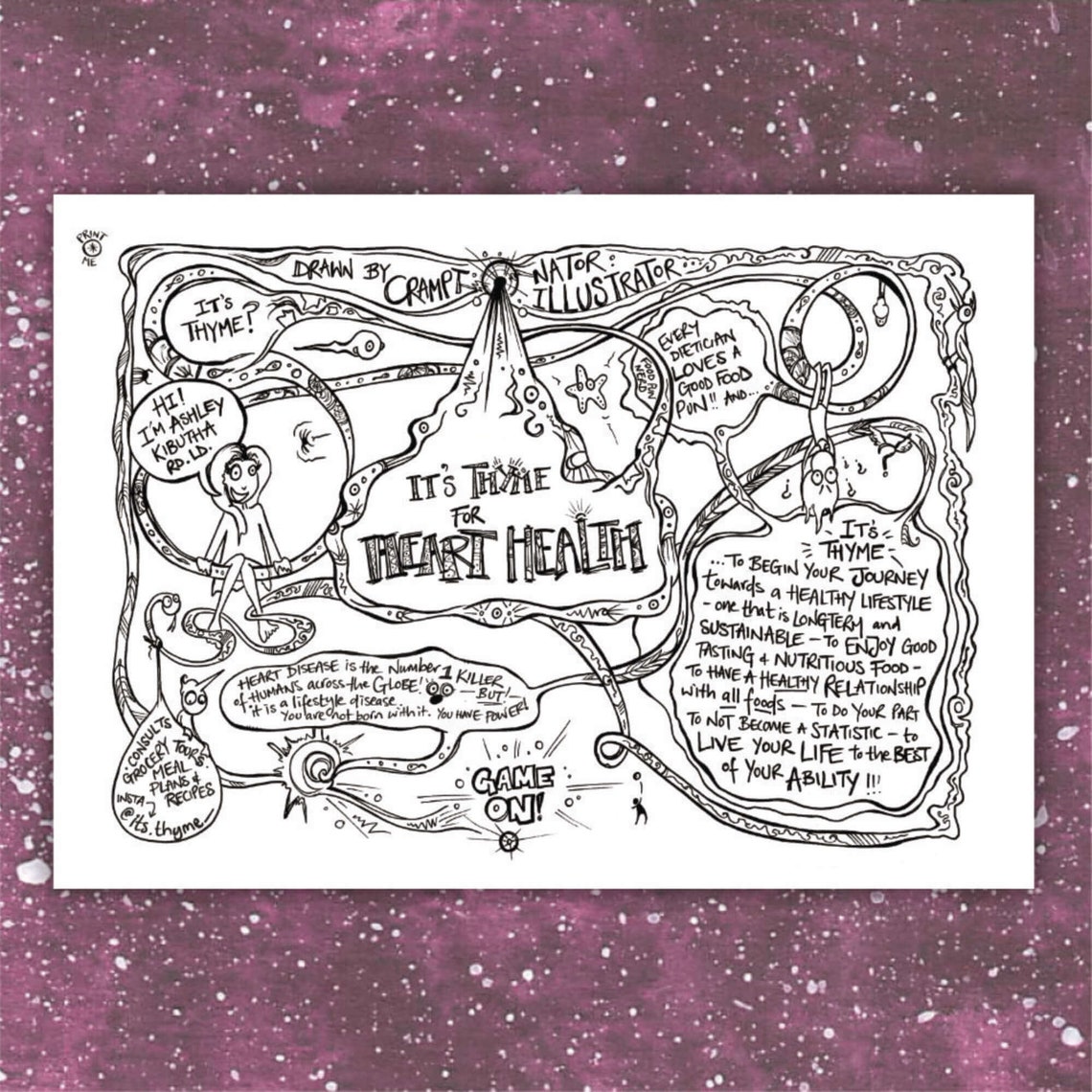 Heart Healthy Diet Printable Game, Heart Health Colouring Pages, Adult ...