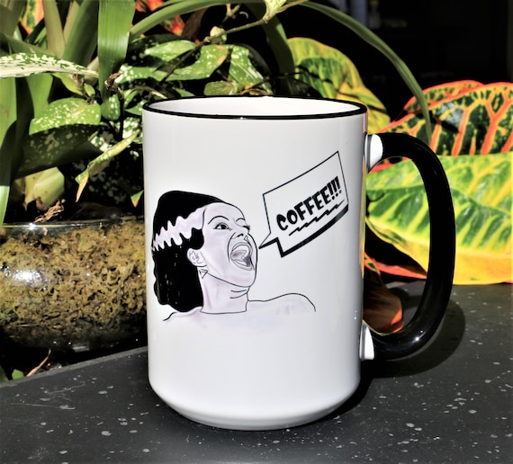 Bride of Frankenstein coffee Funny Mugs 15oz Coffee - Etsy