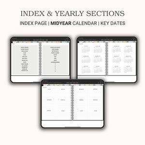 July 2025 to June 2026 Onenote Planner, Digital Midyear Planner ...