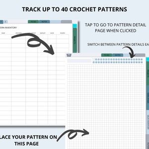 Digital Crochet Pattern Journal, Digital Crochet Notebook, Crochet ...