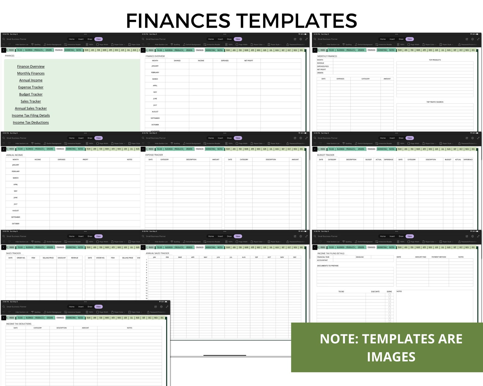 Onenote Business Planner Onenote Business Template Undated - Etsy