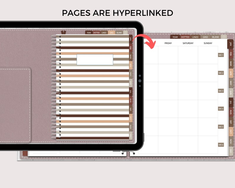 Undated Digital Planner Goodnotes Planner Notability Planner | Etsy