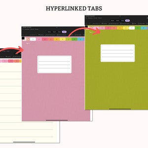 Onenote Notebook Bundle in Portrait, Notes Template, Onenote Note Page ...