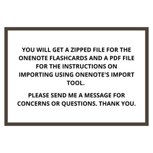 Onenote Flash Cards Template, Onenote Digital Flashcards, Onenote ...