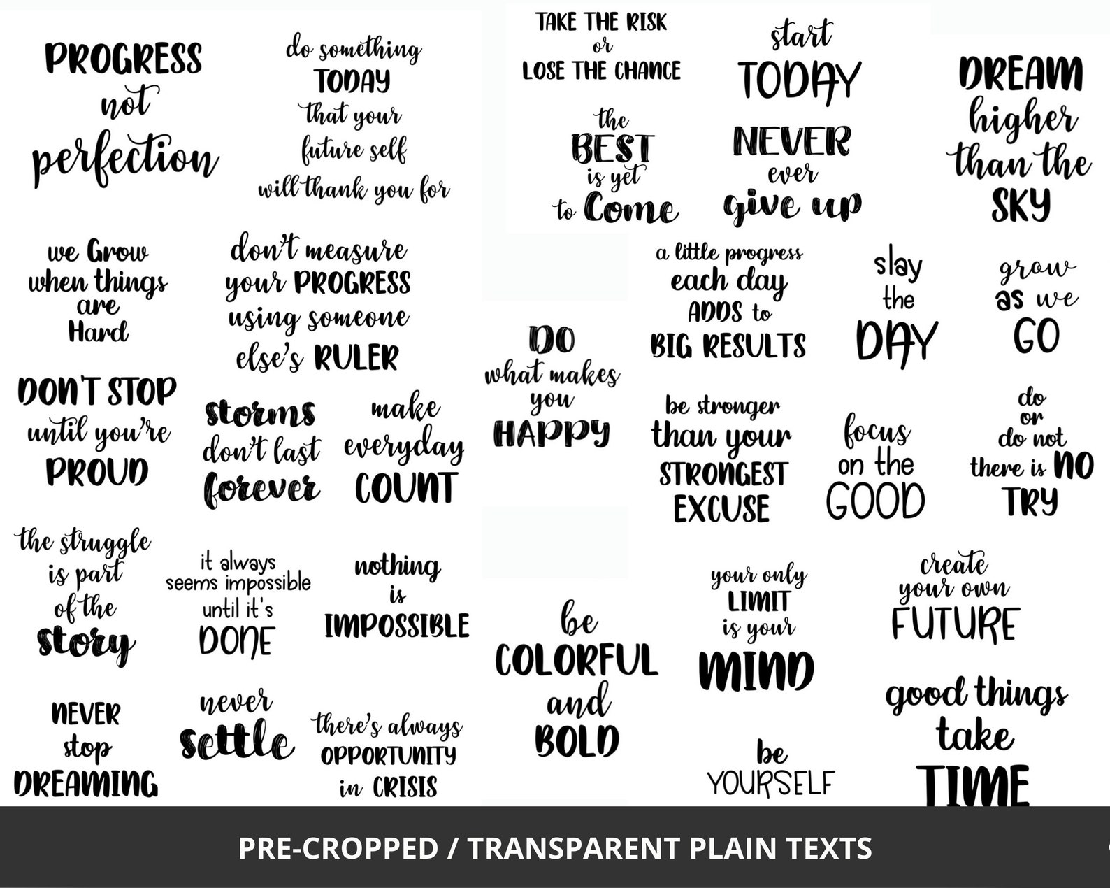 Motivational Digital Stickers Motivational Stickers for | Etsy