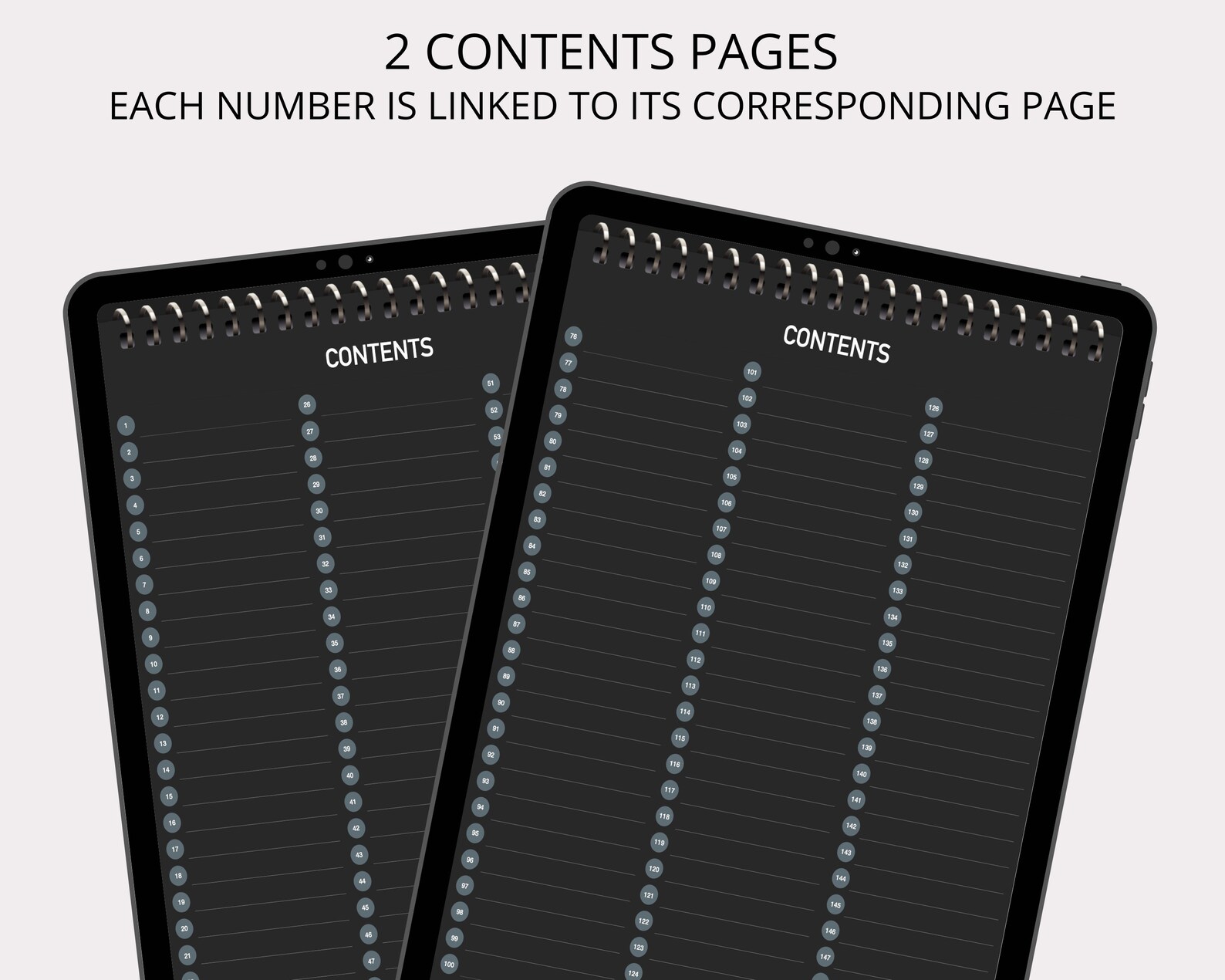 Digital Notepad Dark Mode Goodnotes Digital Notebook for | Etsy