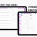 One Month Digital Planner Undated Horizontal Digital Planner - Etsy