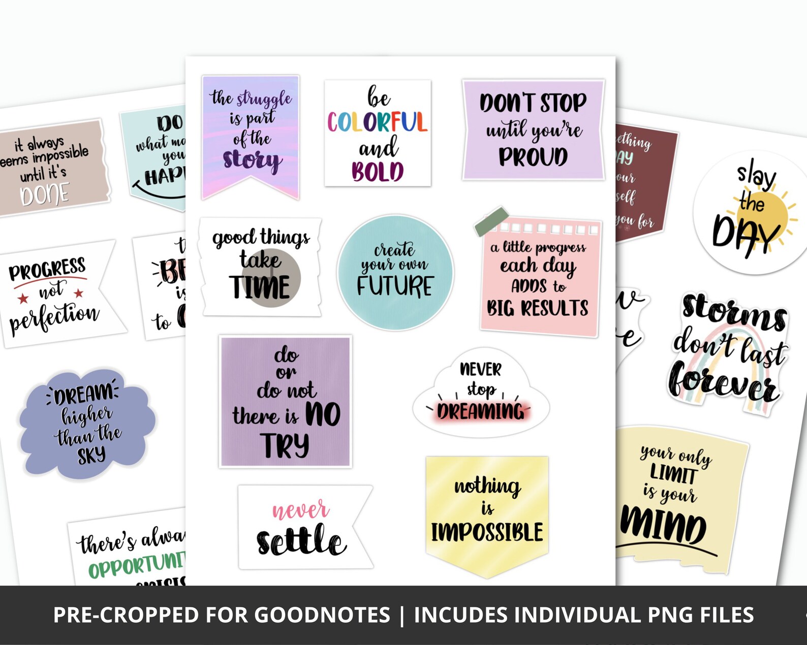 Motivational Digital Stickers Motivational Stickers for | Etsy