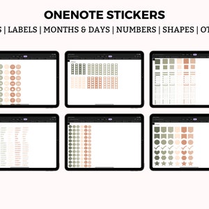 Onenote Stickers, Onenote Digital Stickers, Onenote Planner Stickers ...