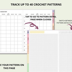Crochet Planner, Digital Crochet Journal, Crochet Project Planner ...