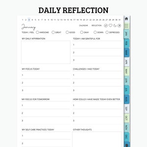 Digital Self Care Journal, Mental Health Planner, Wellness Template ...