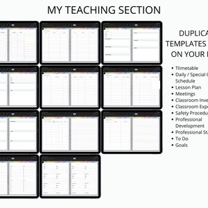 Onenote Teacher Planner, Onenote School Planner January Start, 2024 ...