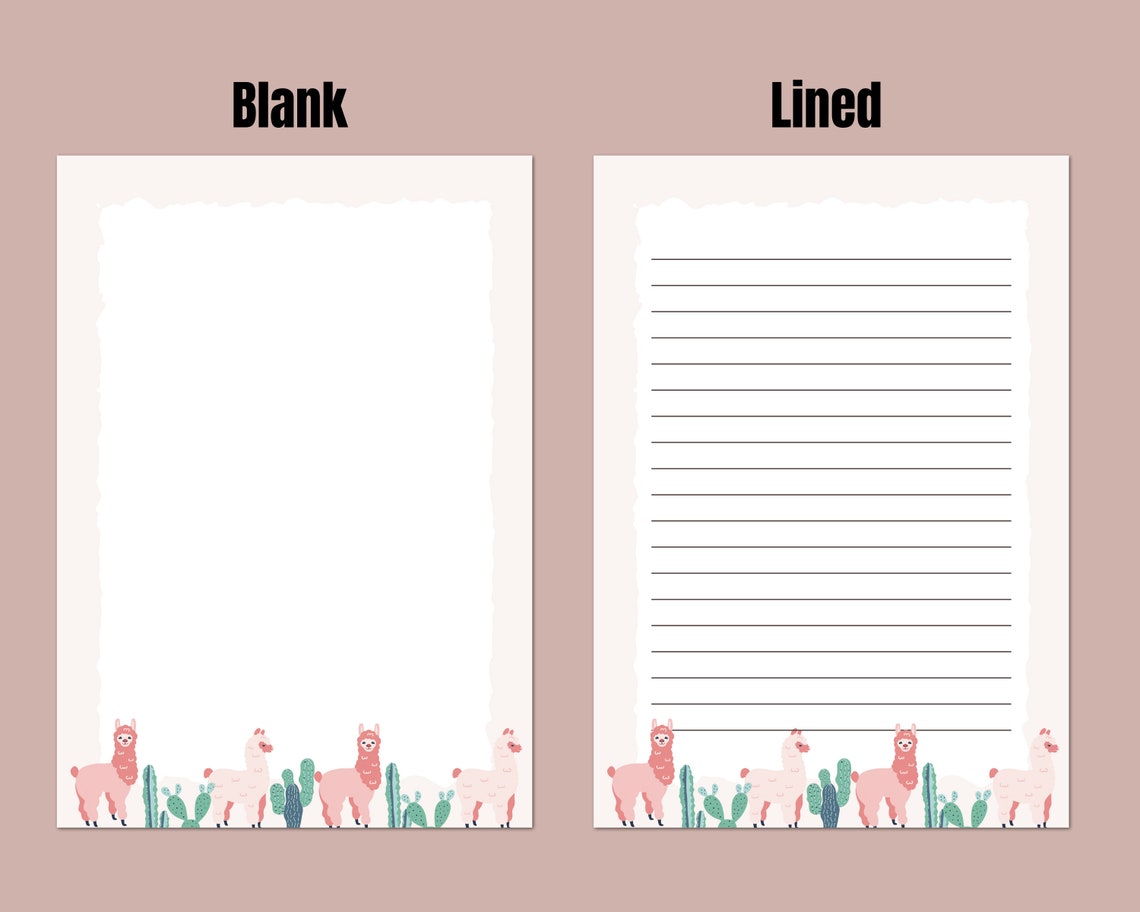 Printable Stationery Paper Letter Writing Set Printable | Etsy