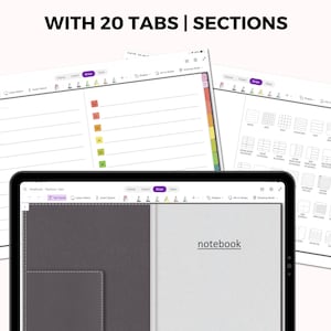 Onenote Notebook, Onenote Notes Template, Onenote Digital Notebook ...
