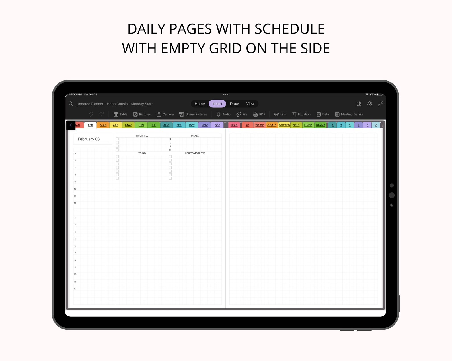 Onenote Undated Digital Planner Onenote Planner Undated - Etsy