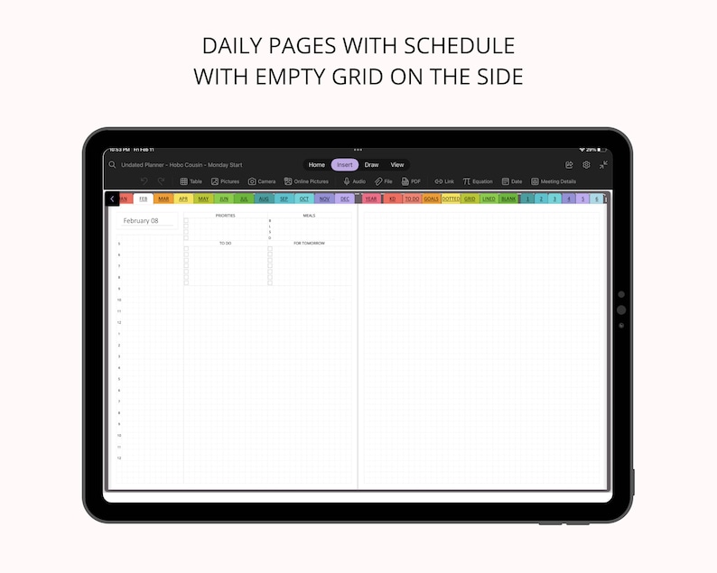 Onenote Undated Digital Planner Onenote Planner Undated - Etsy