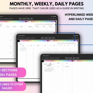 2025 Onenote Weekly Planner, Dated Digital Organizer With Hyperlinked ...