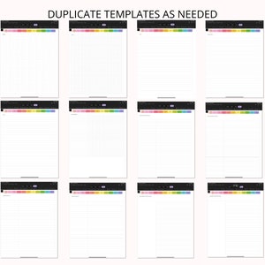Onenote Notebook Portrait, Onenote Notes Template, Onenote Note Page ...