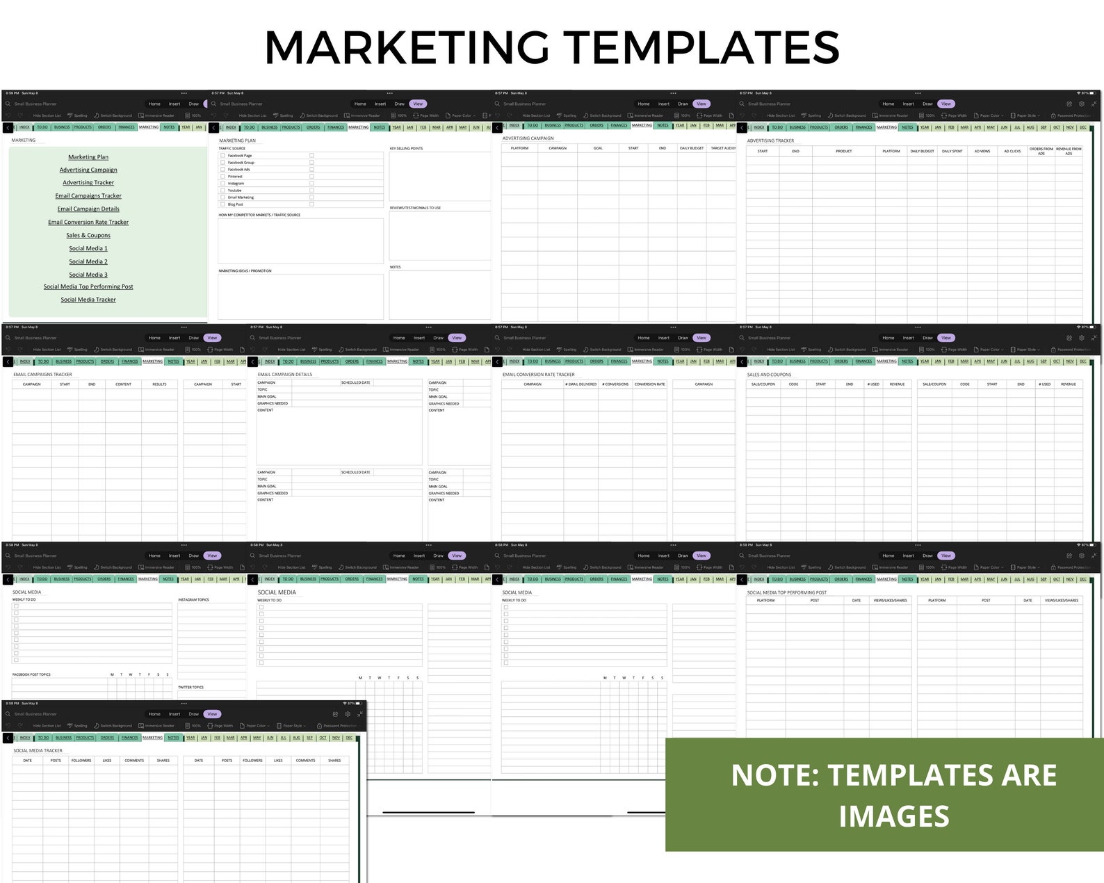 Onenote Business Planner Onenote Business Template Undated | Etsy