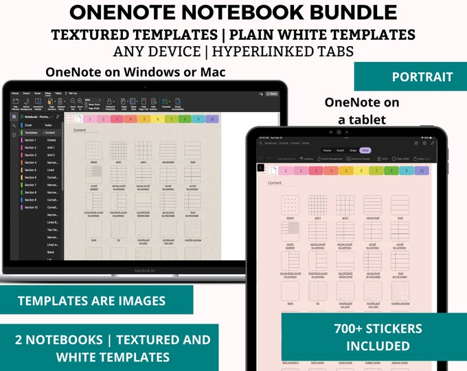 Digital Note Taking Template, Goodnotes Paper Inserts, Notability ...