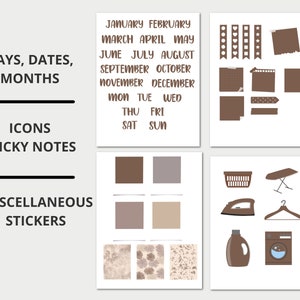 Digital Planner Sticker Goodnotes, Precropped Goodnotes Stickers, Dates ...