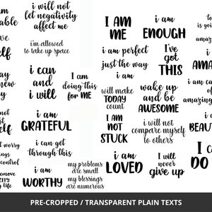 Affirmation Digital Stickers, Affirmation Stickers for Goodnotes ...