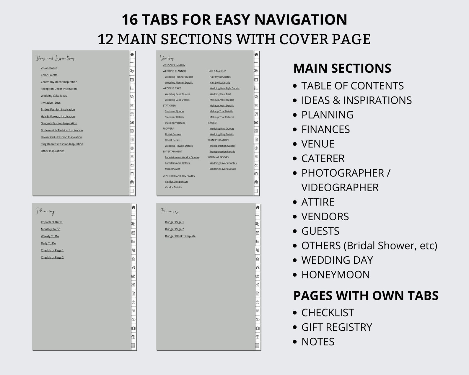 Wedding Planner Digital PDF Wedding Planner Digital Wedding - Etsy
