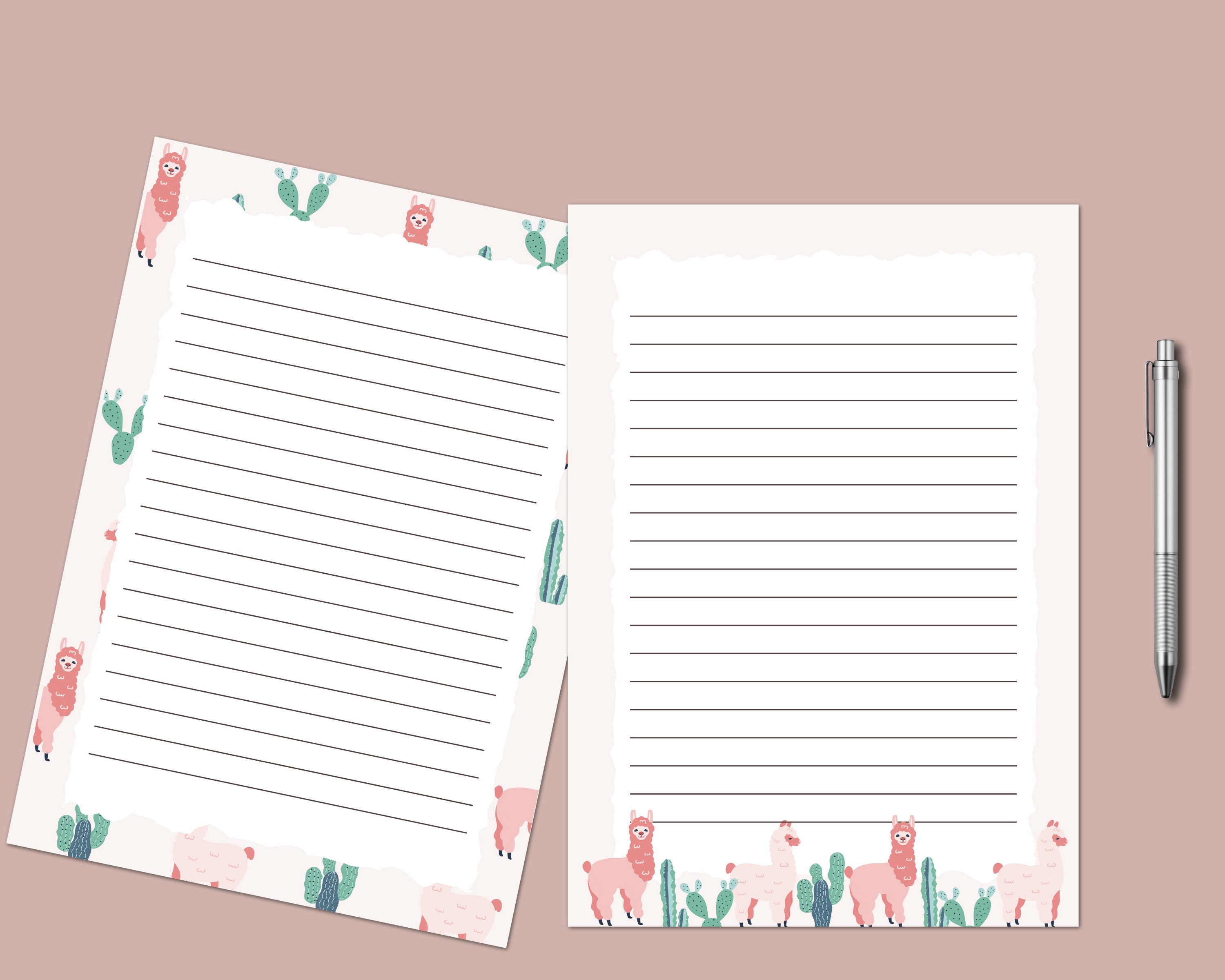 Printable Stationery Paper Letter Writing Set Printable | Etsy
