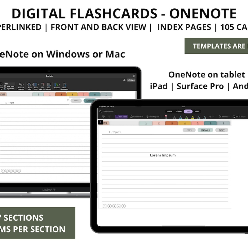 Onenote Templates - Etsy