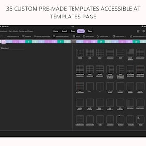 Onenote Notebook Dark Mode, Onenote Notes Template, Onenote Digital ...