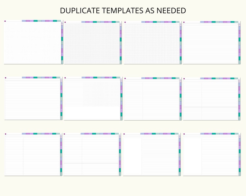 Digital Notebook Landscape Digital Notebook Goodnotes - Etsy