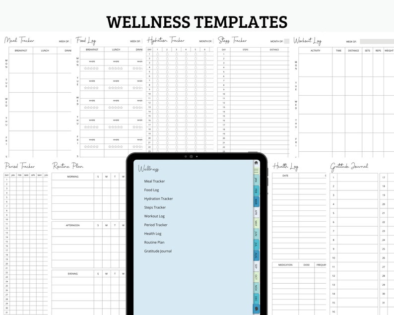 Digital Self Care Journal Mental Health Planner Wellness - Etsy