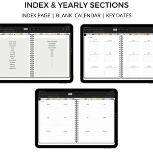 Onenote Planner Undated, Onenote Digital Planner Template, Daily ...