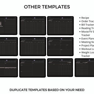 Onenote Digital Planner Bundle Dark Mode, 2024 Planner, Undated Planner ...