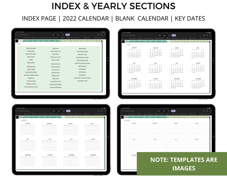 Onenote Business Planner, Onenote Business Template, Undated Onenote ...