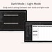 Onenote Digital Planner, Dark Mode Onenote Planner Undated, Monthly ...