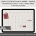 Goodnotes Monthly Planner Undated Digital Planner Notability - Etsy
