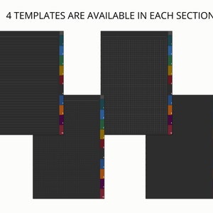 Dark Mode Notebook, Digital Notebook Goodnotes, Digital Notepad ...