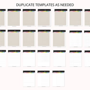 Onenote Notebook Bundle in Portrait, Notes Template, Onenote Note Page ...